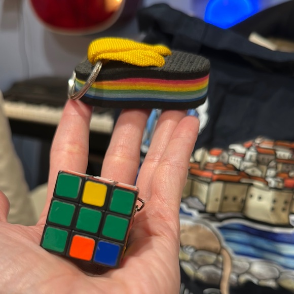 Accessories | 8s Style Rubix Cube Platform Flip Flop Keychain Combo ...